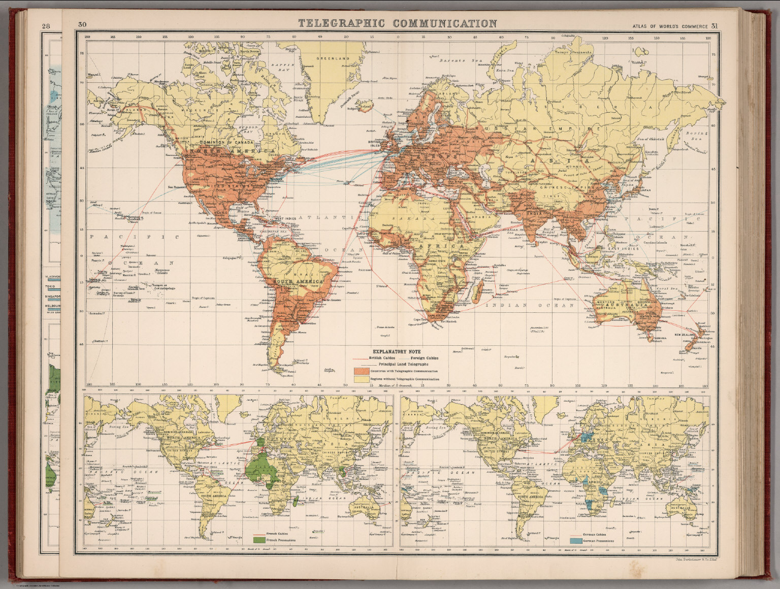 Telegraphic Communication. - David Rumsey Historical Map Collection Telegraphic Communication. - David Rumsey Historical Map Collection