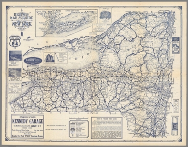 Interstate Road Map New York