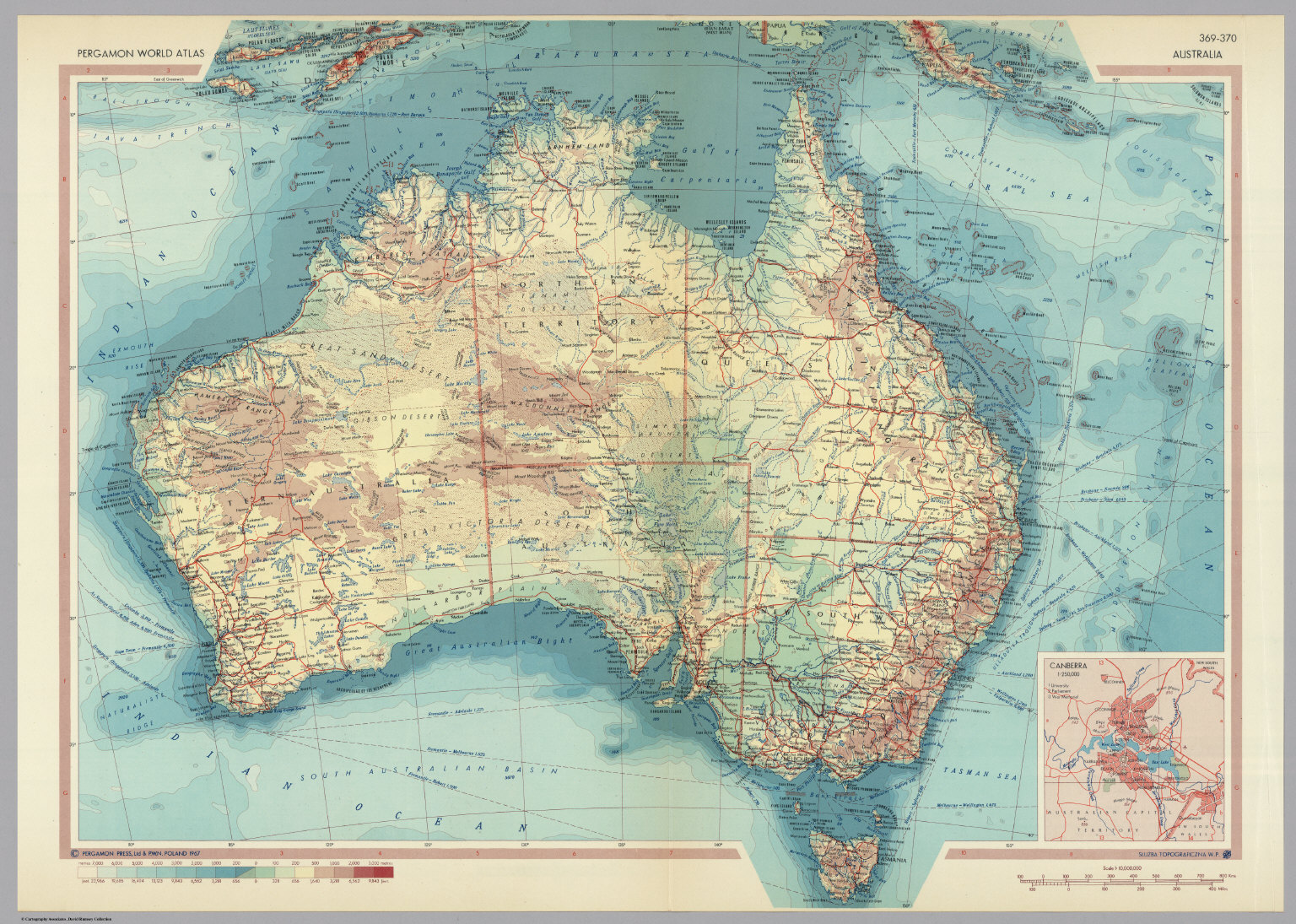 Australia. Pergamon World Atlas. - David Rumsey Historical Map Collection